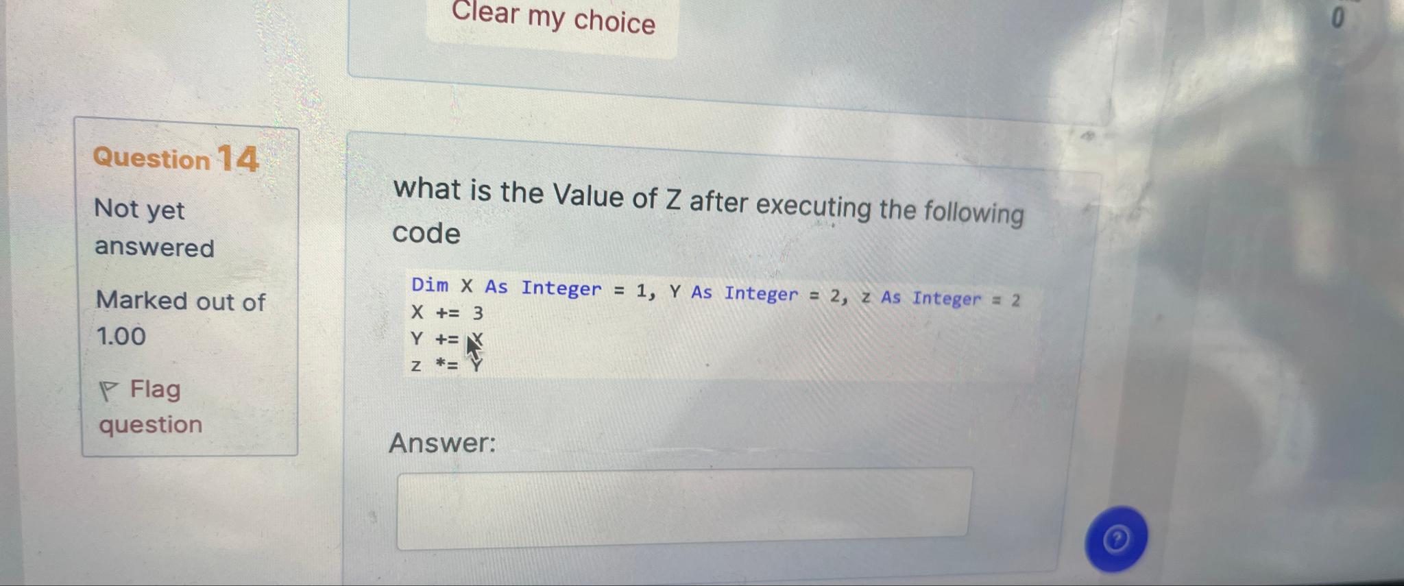 Solved Clear my choiceQuestion 14Not yet answeredMarked out | Chegg.com Solved Clear my choiceQuestion 14Not yet answeredMarked out | Chegg.com