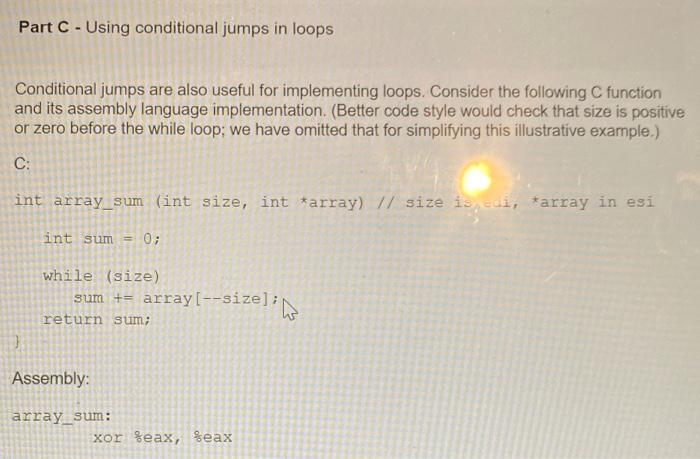 Solved Conditional jumps are also useful for implementing | Chegg.com Solved Conditional jumps are also useful for implementing | Chegg.com