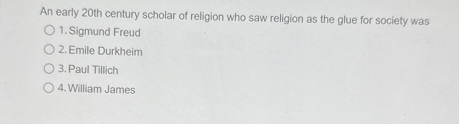 Solved An early 20th century scholar of religion who saw | Chegg.com