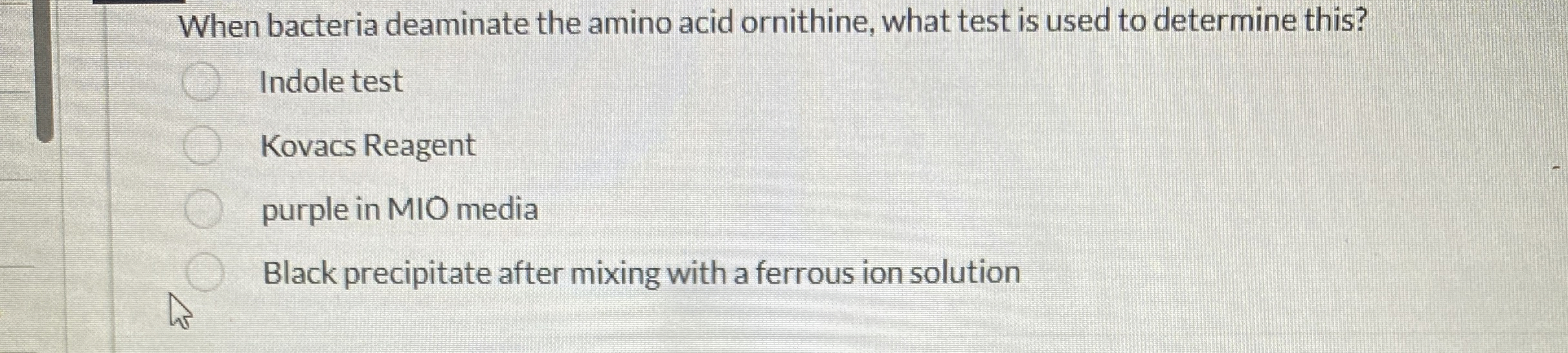 Solved When bacteria deaminate the amino acid ornithine, | Chegg.com