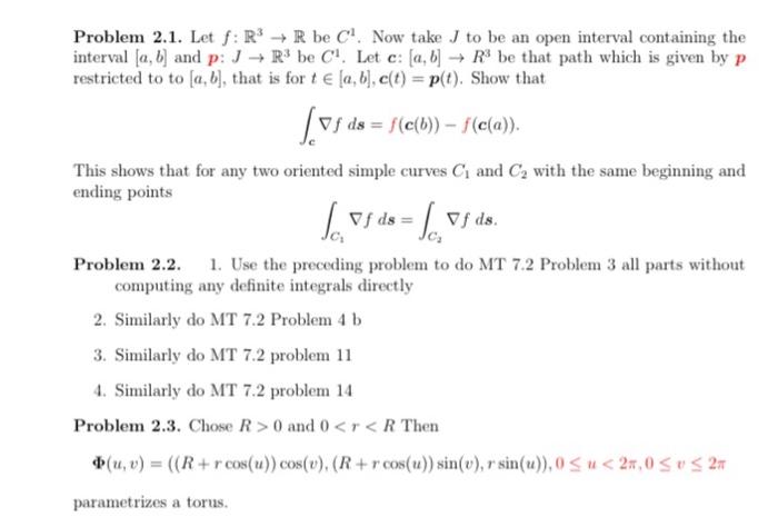 Solved Problem 2.1. Let f:R3→R be C1. Now take J to be an | Chegg.com