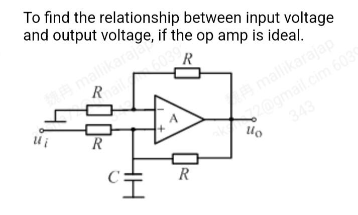 Solved To find the relationship between input voltage and | Chegg.com