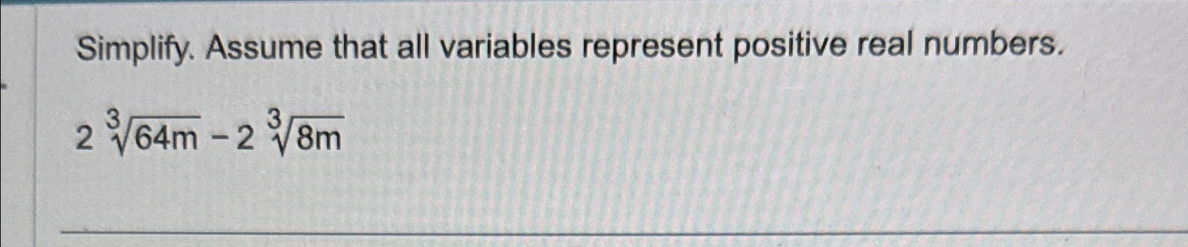 Solved Simplify. Assume that all variables represent | Chegg.com