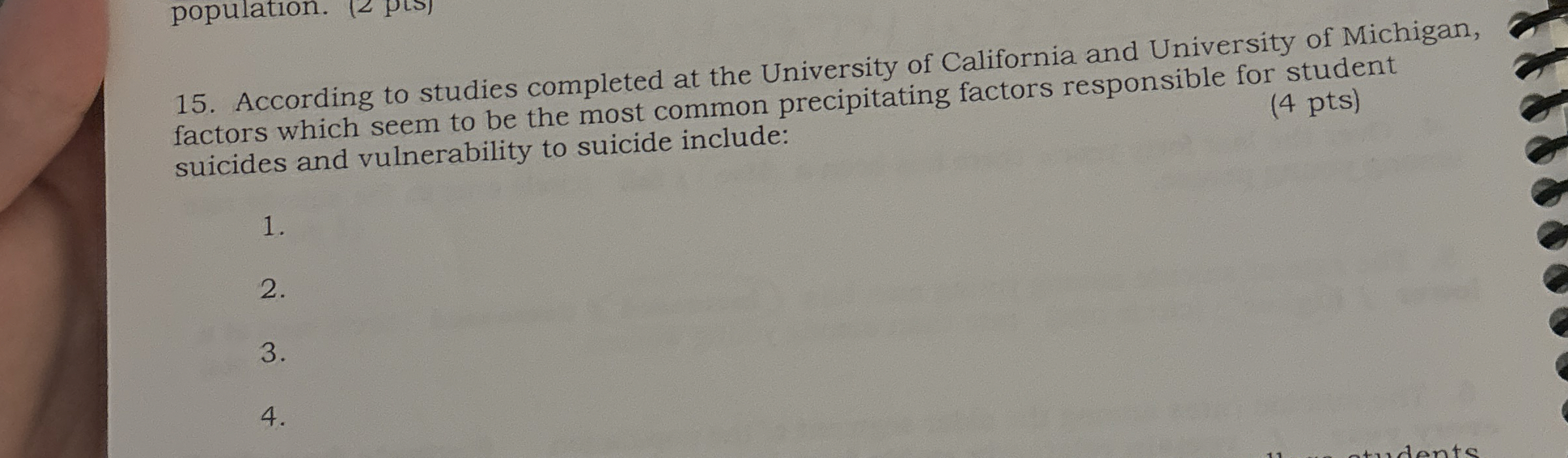 Solved According to studies completed at the University of | Chegg.com