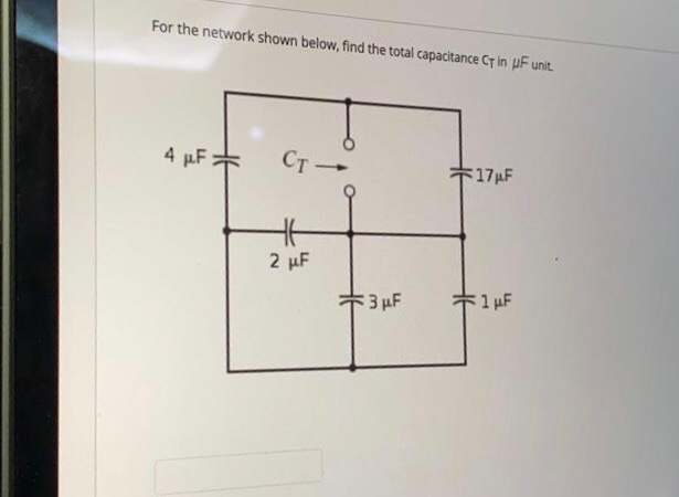 Solved For the network shown below, find the total | Chegg.com