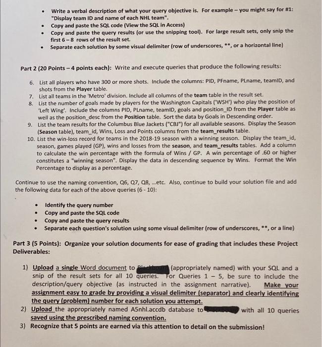 Solved INFS Assignment #5 SQL Relational Operators Using | Chegg.com