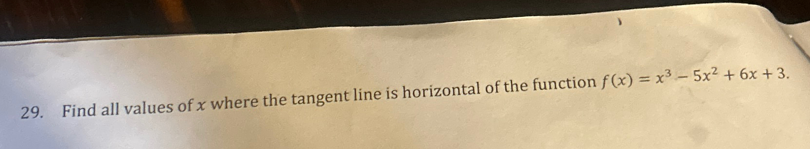 Solved Find all values of x ﻿where the tangent line is | Chegg.com