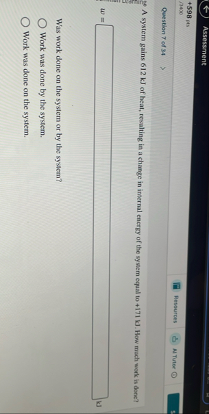 Solved Assessment ﻿598 ﻿pts/3400ResourcesAl TutorQuestion 7 | Chegg.com