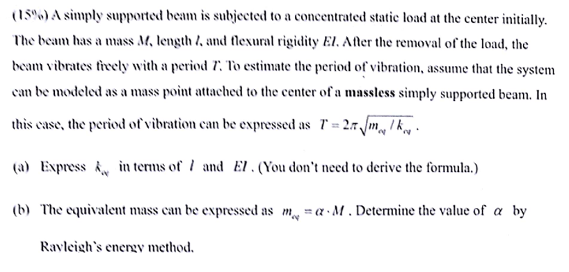 Solved A simply supported beam is subjected to a | Chegg.com