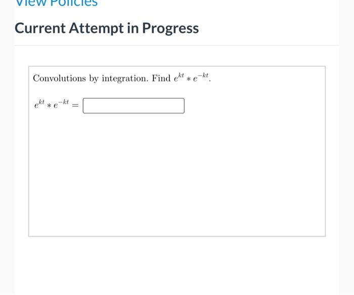 Solved Current Attempt in Progress Convolutions by | Chegg.com