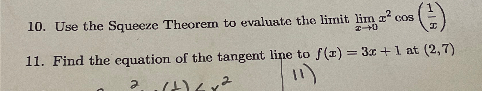 Solved Use the Squeeze Theorem to evaluate the limit | Chegg.com