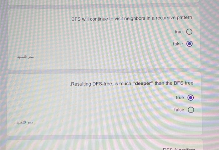Solved BFS will continue to visit neighbors in a recursive | Chegg.com