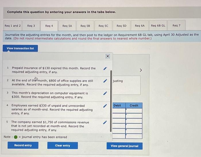 Solved Problem 3-5A (Algo) Applying the accounting cycle LO | Chegg.com
