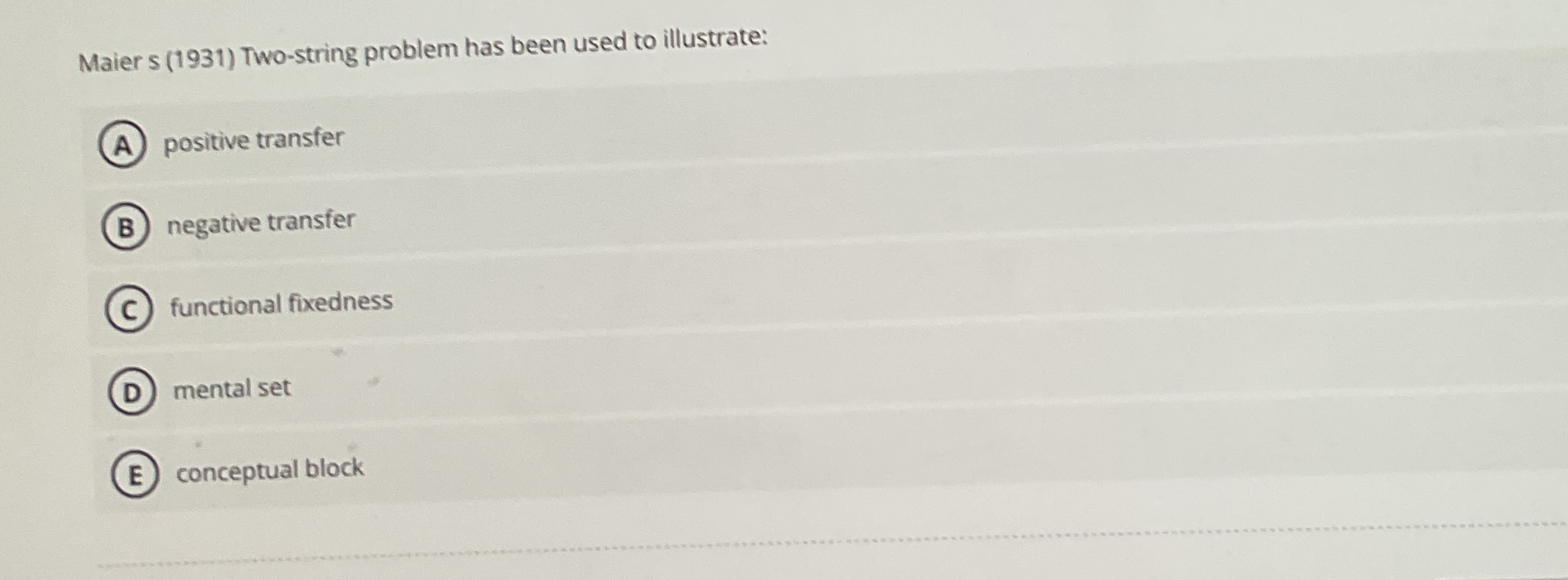 Solved Maier s (1931) ﻿Two-string problem has been used to | Chegg.com