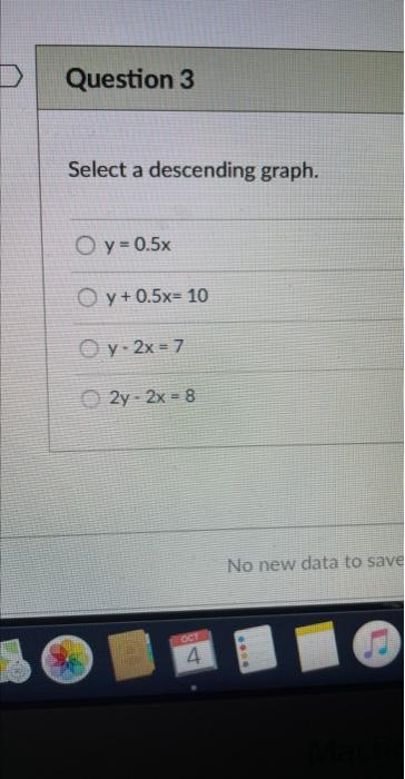Solved Select a descending graph. | Chegg.com