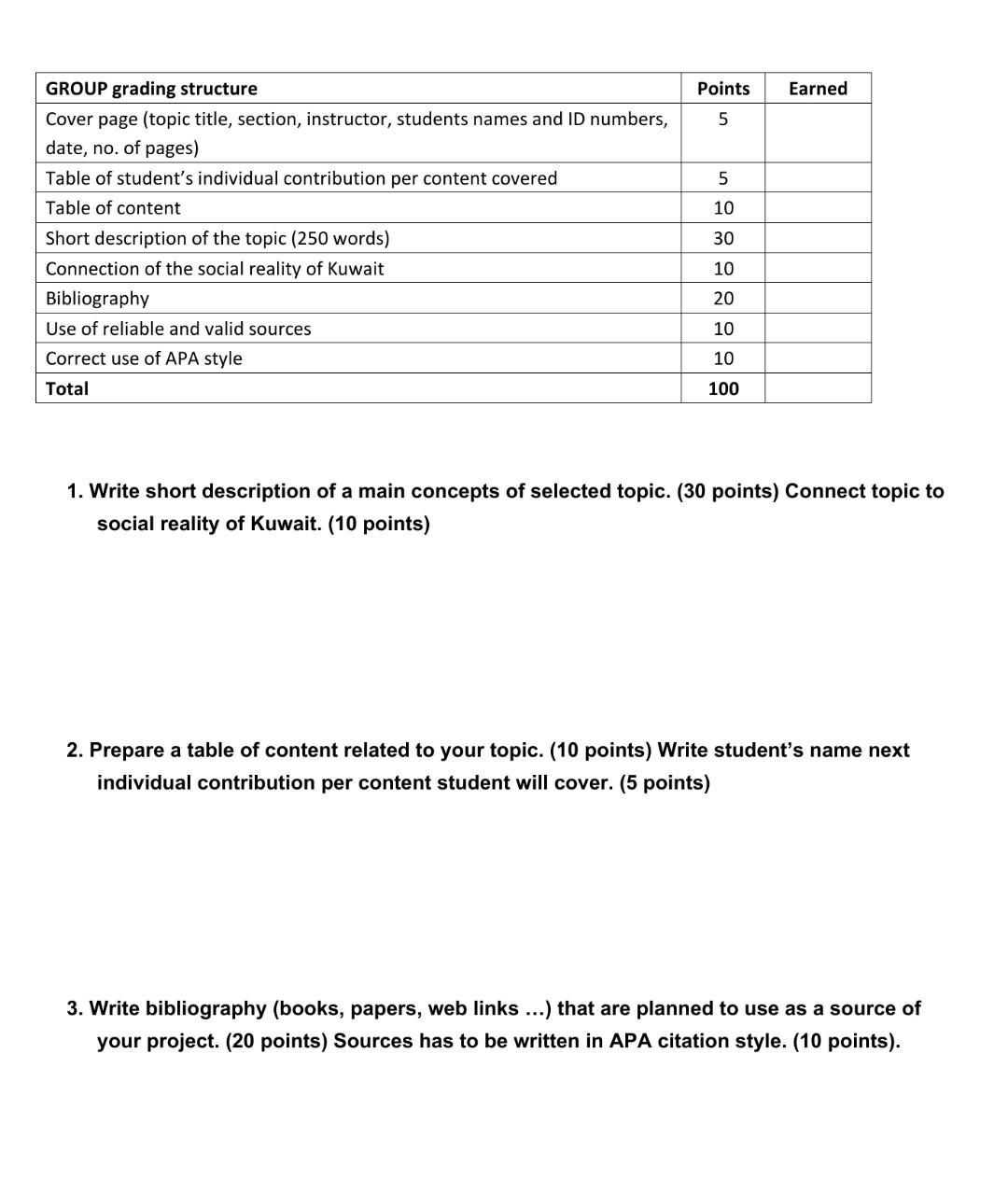 1. Write short description of a main concepts of | Chegg.com