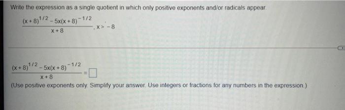 Solved Write the expression as a single quotient in which | Chegg.com