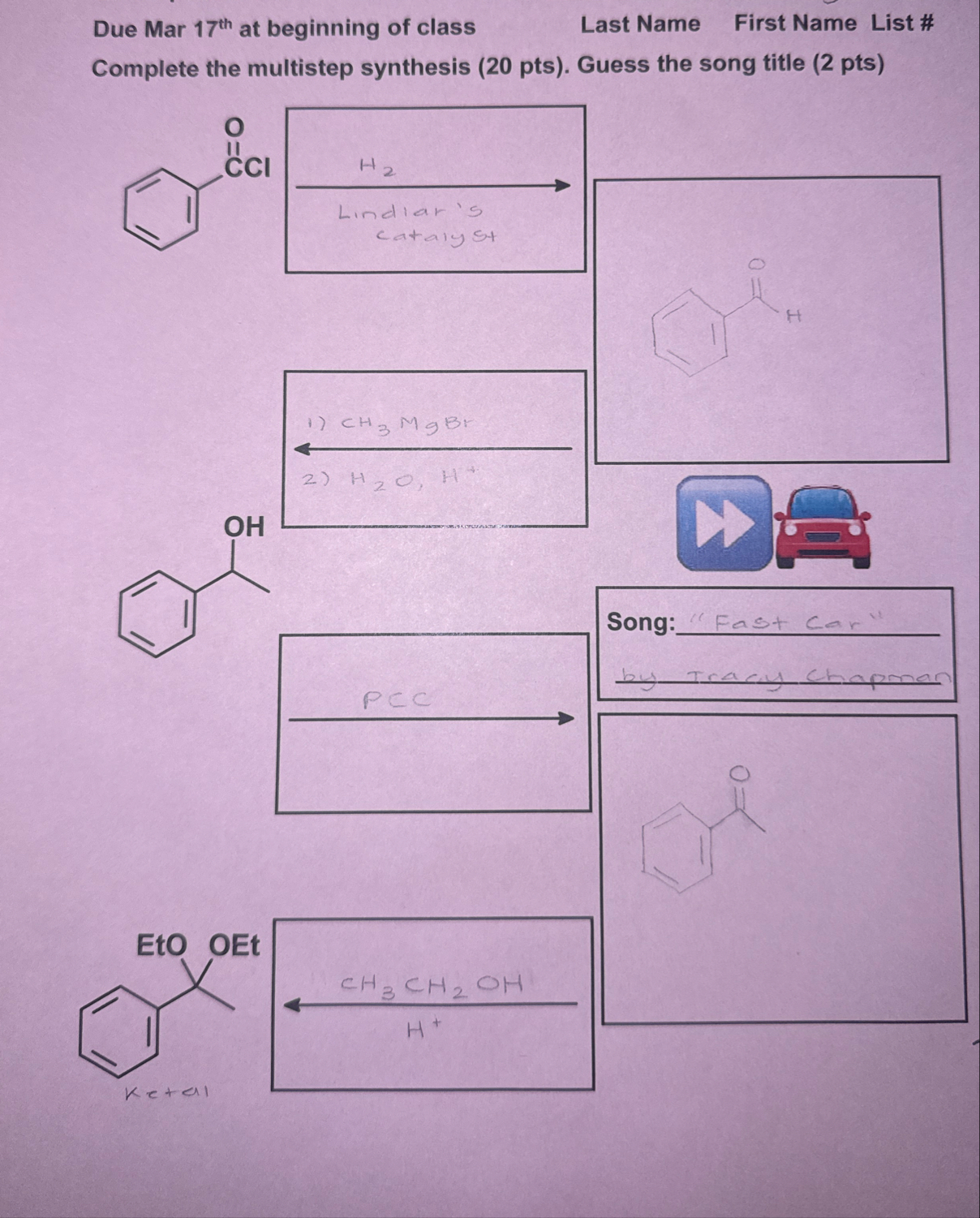 Solved Complete the multistep synthesis ( 20 ﻿pts ). | Chegg.com