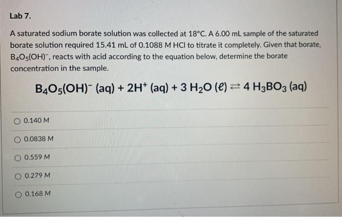 Solved Lab 7. Using all lab groups' Ksp data for dissolving | Chegg.com
