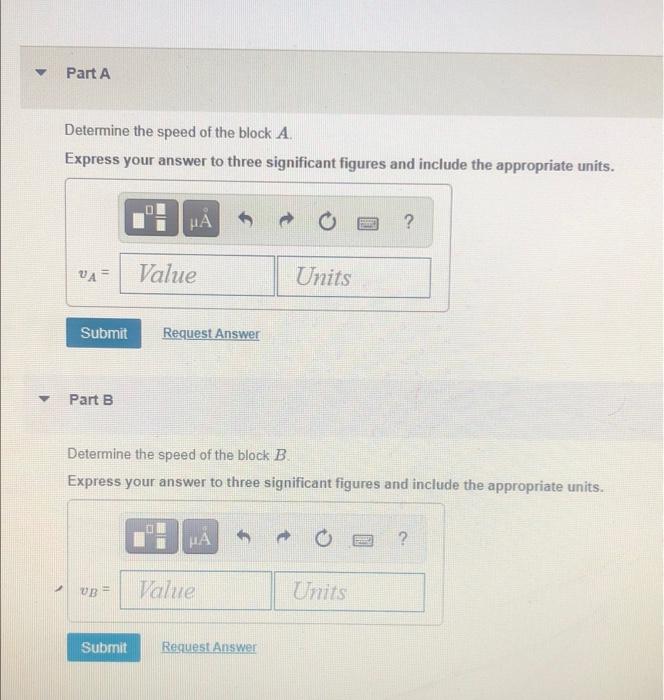 Solved The spring is fixed to block A and block B is pressed | Chegg.com