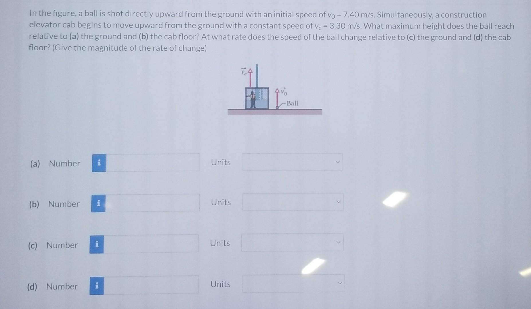 Solved In the figure, a ball is shot directly upward from | Chegg.com