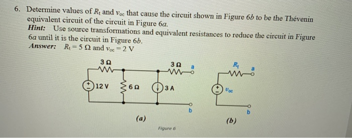 Solved determine values of Rt and Voc that cause the circuit | Chegg.com