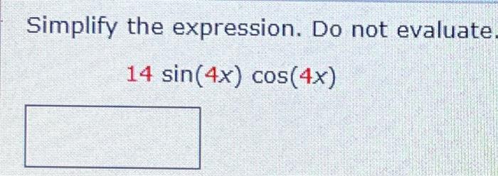 Simplify the expression. Do not evaluate | Chegg.com