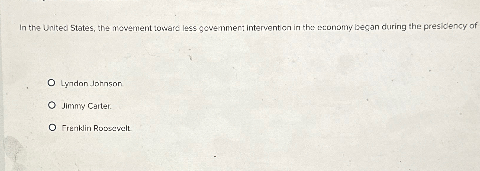 Solved In the United States, the movement toward less | Chegg.com