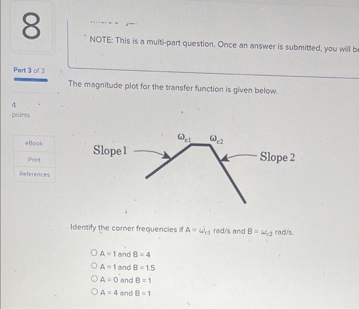 Solved Required information A transfer function is given by | Chegg.com