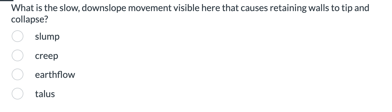 Solved What is the slow, downslope movement visible here | Chegg.com