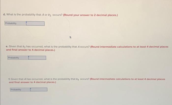 Solved Consider the following joint probability table. Click | Chegg.com