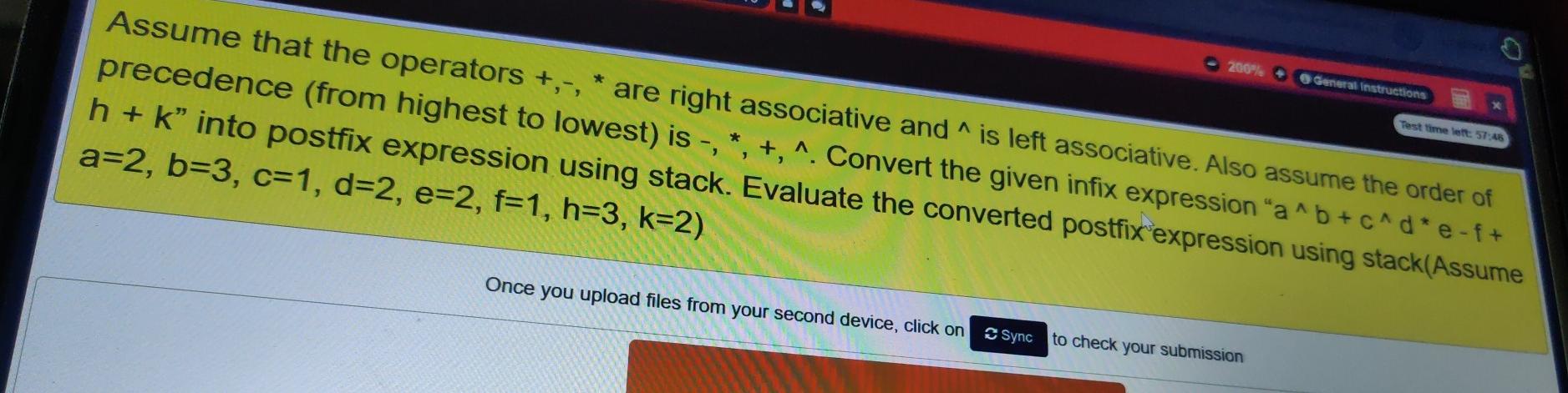 Solved - 200% * General Instructions Assume that the | Chegg.com