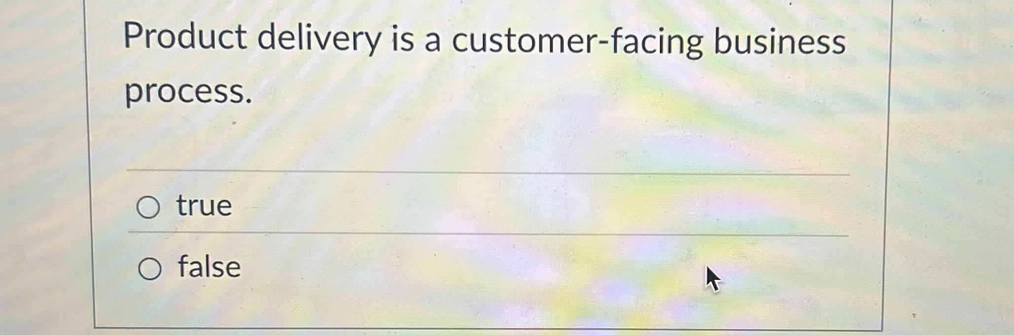 Solved Product delivery is a customer-facing business | Chegg.com