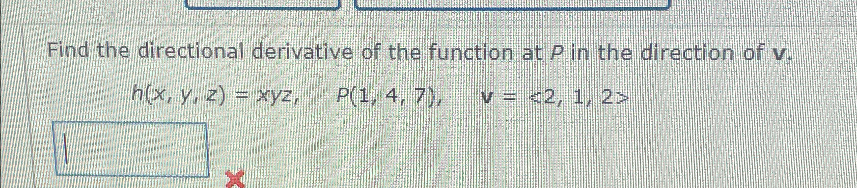 Solved Find the directional derivative of the function at P | Chegg.com