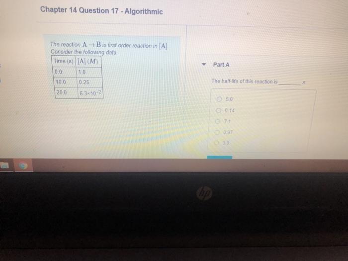 Solved Chapter 14 Question 17 - Algorithmic The reaction A | Chegg.com Solved Chapter 14 Question 17 - Algorithmic The reaction A | Chegg.com