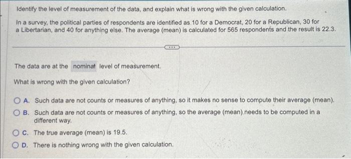 Solved Determine Whether The Results Below Appear To Have