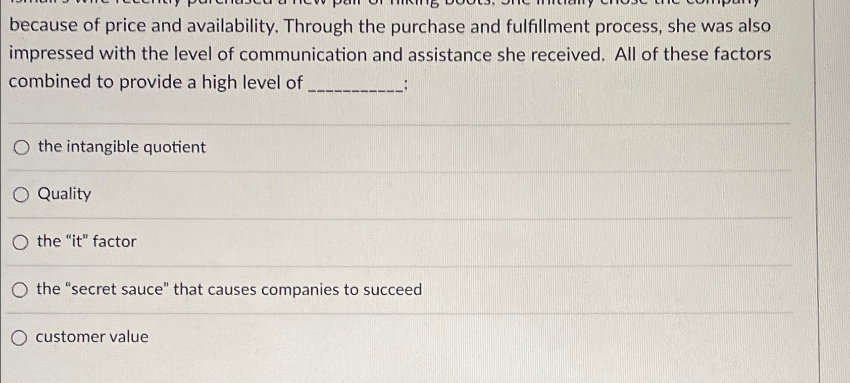Solved because of price and availability. Through the | Chegg.com