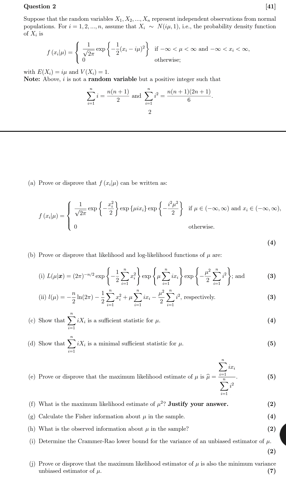 Solved Question 2Suppose that the random variables X1, | Chegg.com