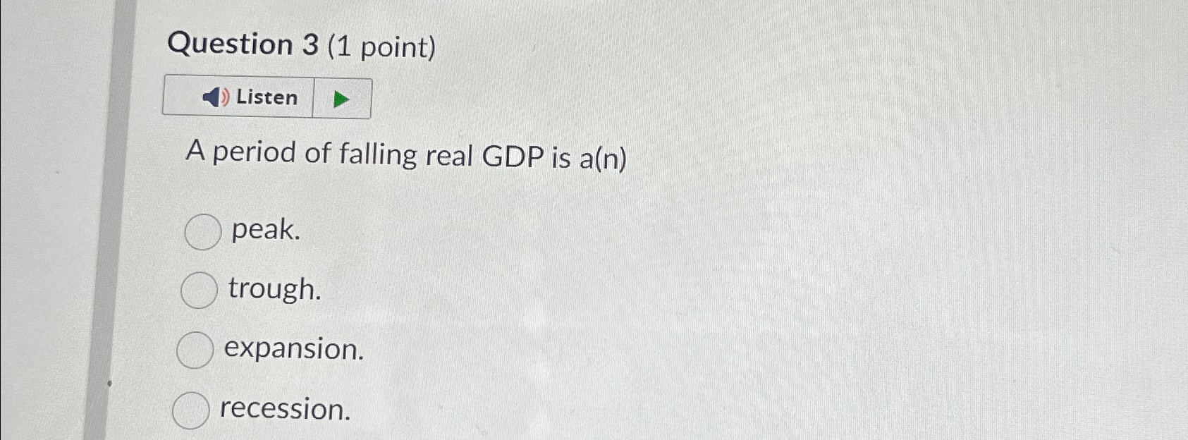 Solved Question 3 1 ﻿pointlistena Period Of Falling Real 