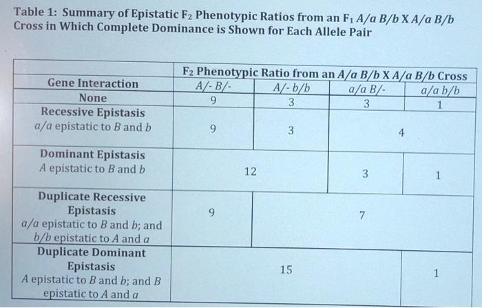 Solved 4. (Chapter 4 and Metabolic Pathways / Epistasis | Chegg.com