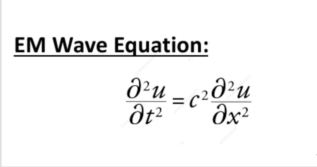 Solved EM Wave Equation: д?и - д?и Әt2 Әx2 | Chegg.com