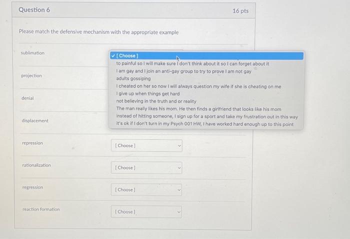 Solved Please match the defensive mechanism with the | Chegg.com