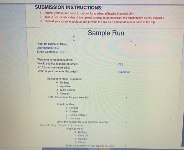 Solved Write a program that interacts with the user via the | Chegg.com