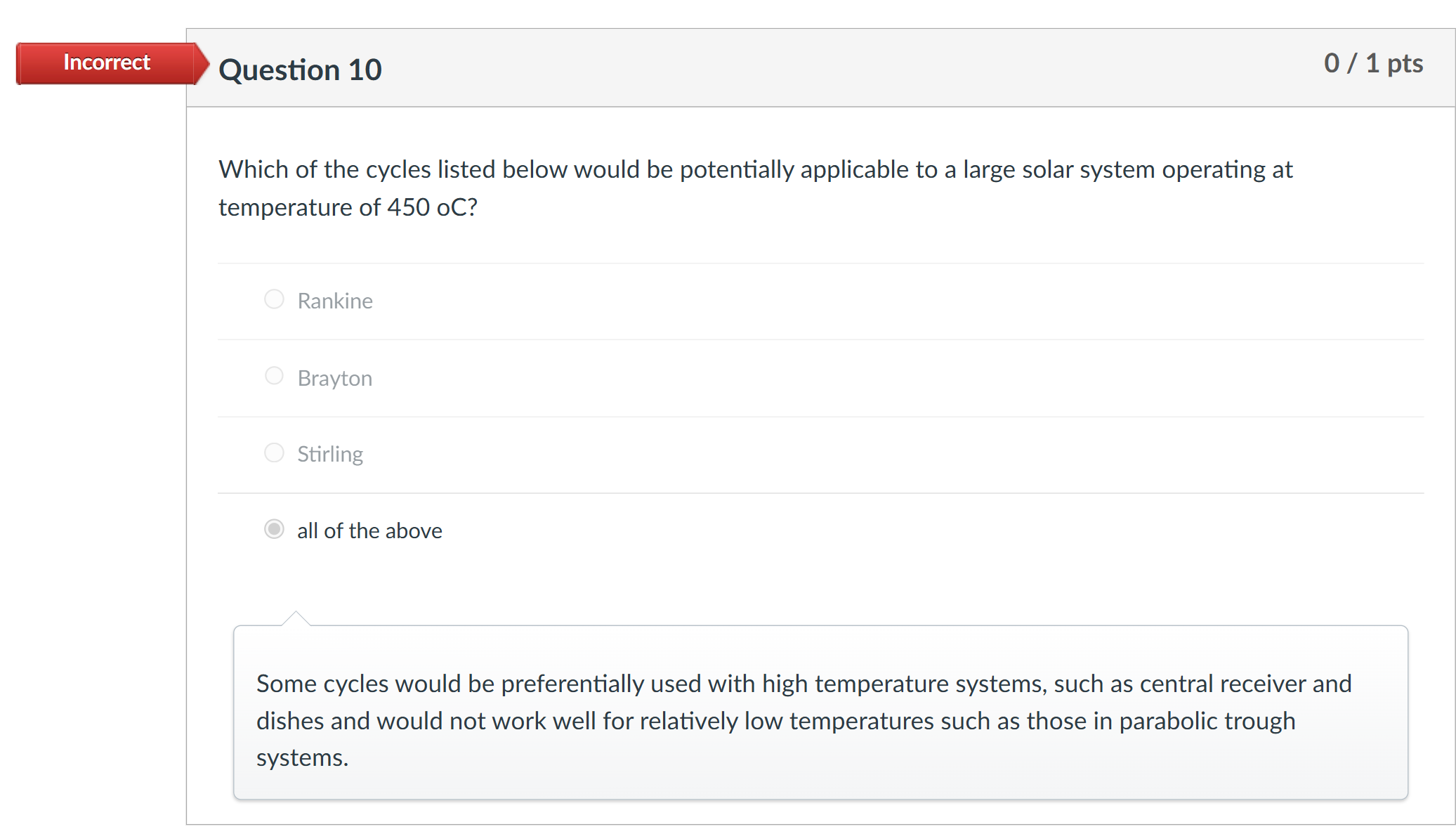 Solved Question 10Which of the cycles listed below would be | Chegg.com
