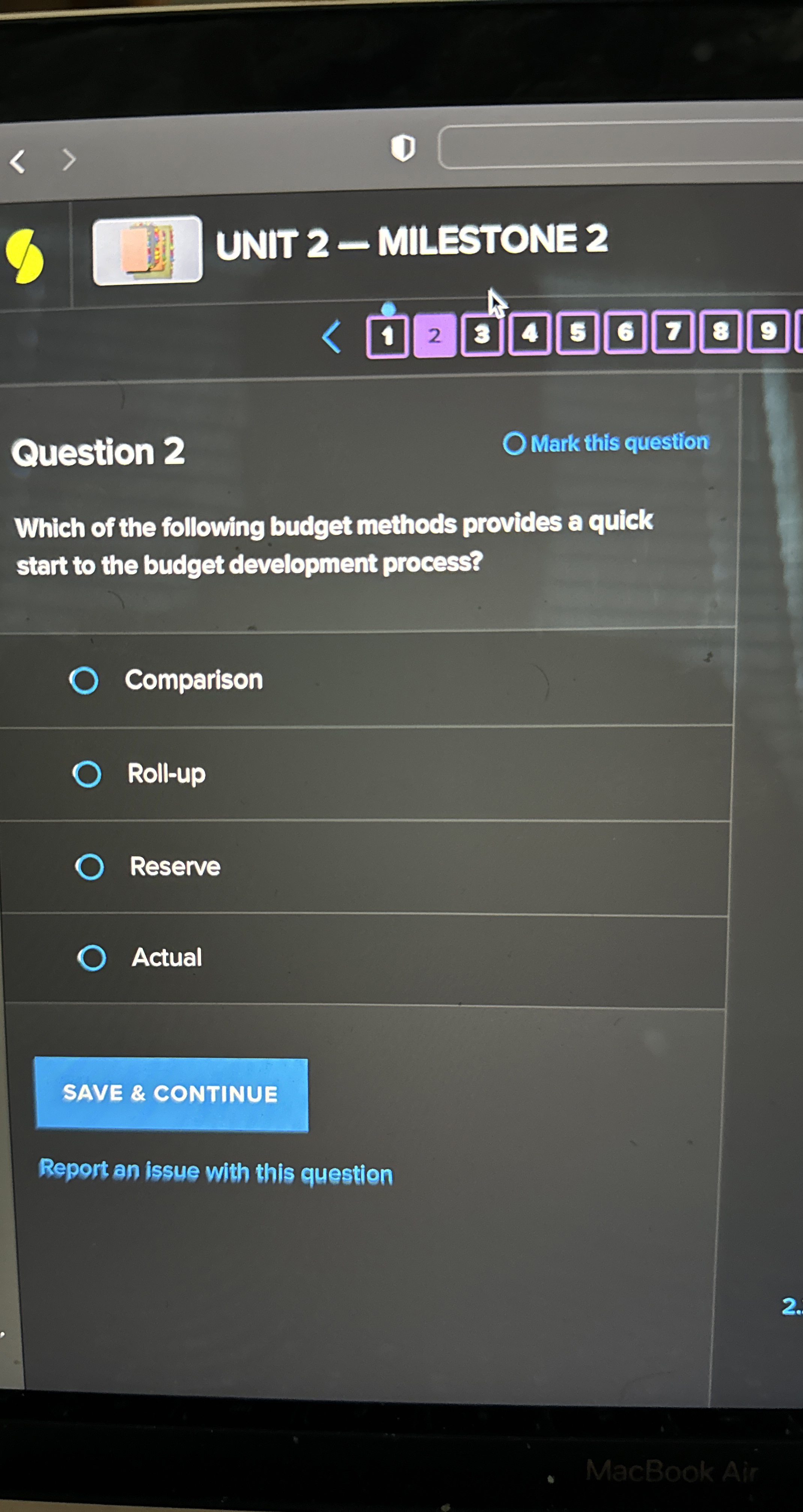 Solved (t) ﻿UNIT 2-MILESTONE 2Question 2Mark this | Chegg.com
