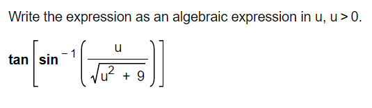 Solved Write the expression as an algebraic expression in | Chegg.com