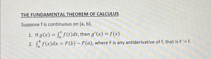 Solved EXAMPLE Use part 1 of TFTOC to find the derivative of | Chegg.com