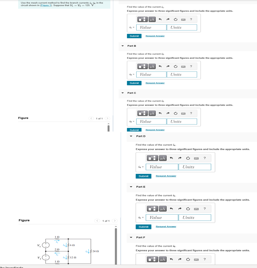 Solved FigurePart EFind the value of the current is.Express | Chegg.com