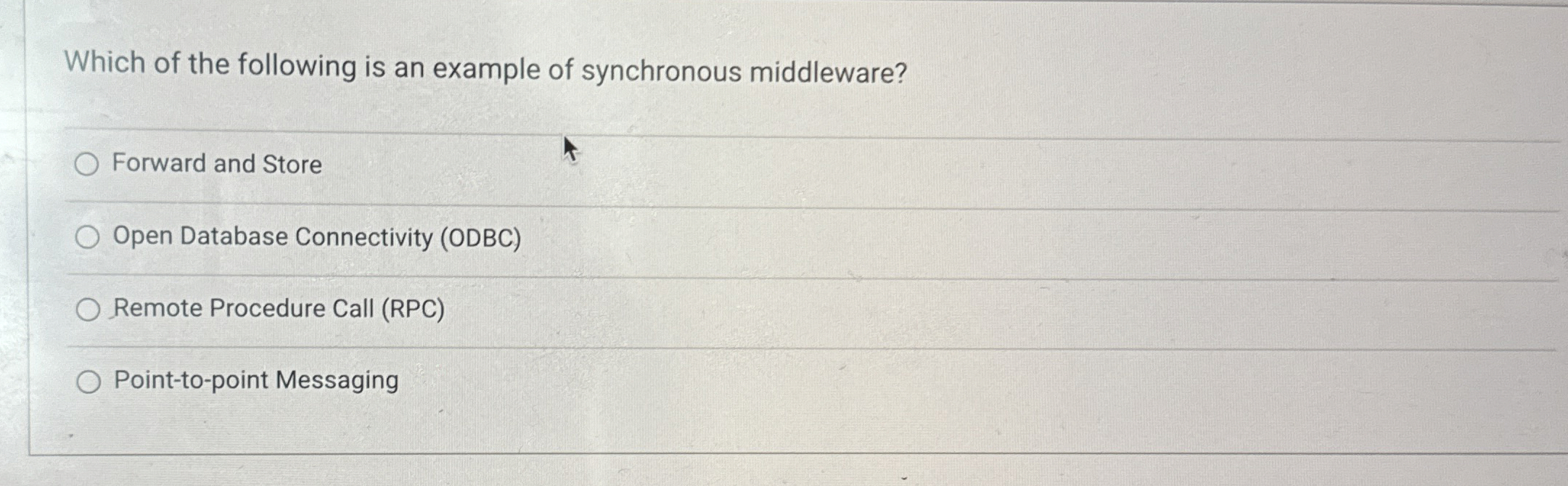 Solved Which of the following is an example of synchronous | Chegg.com