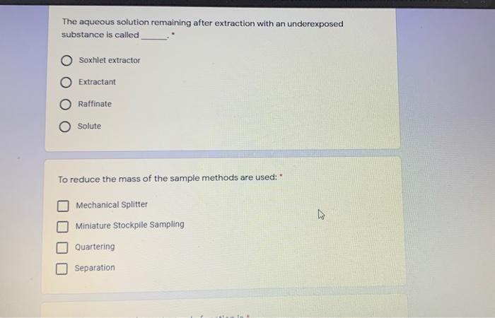 Solved The aqueous solution remaining after extraction with | Chegg.com